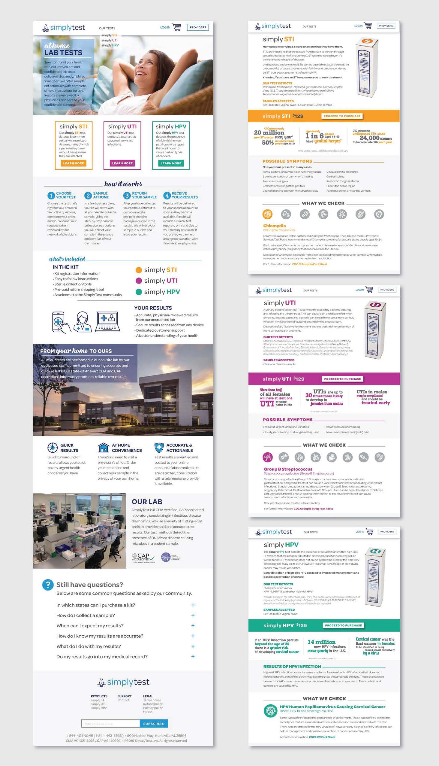 SimplyTest Website Design – Barbi Osborne